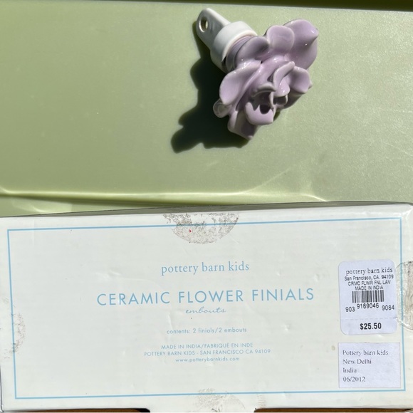 Pottery Barn Kids | Accents | Pottery Barn Kids Ceramic Flower Finials ...